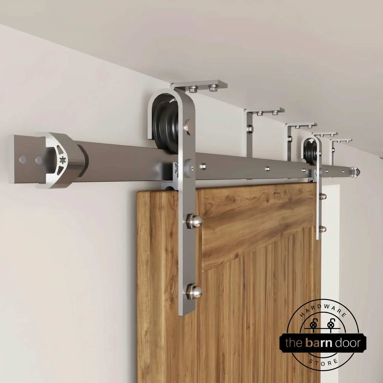 Ceiling Mounted Barn Door Hardware | Quick Ship | Uninterrupted Design